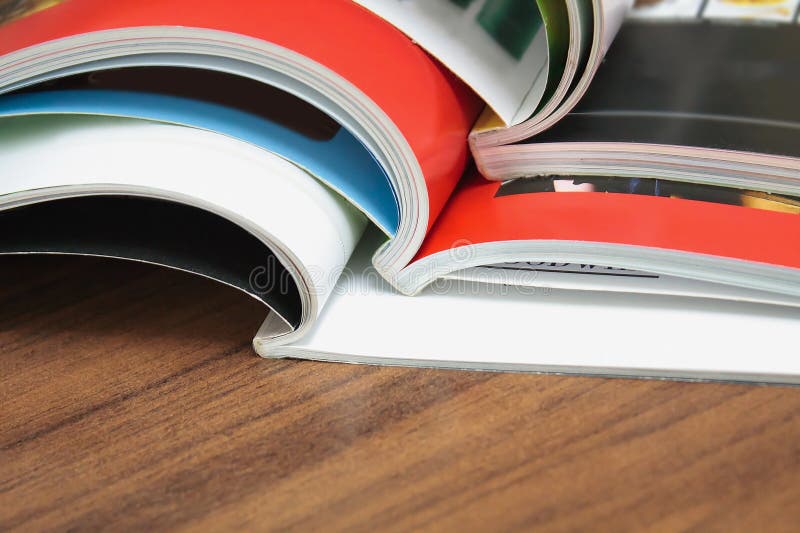 Stack of magazines stock photo. Image of publication - 68966134
