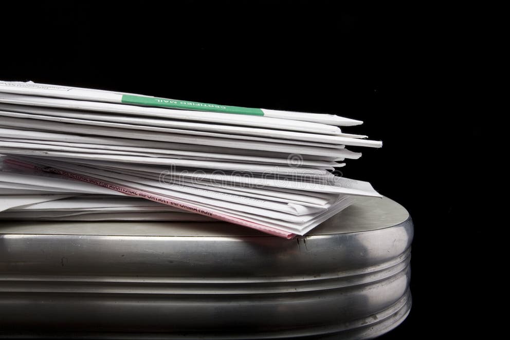 Stack of Mail stock photo. Image of organization, document - 12057578