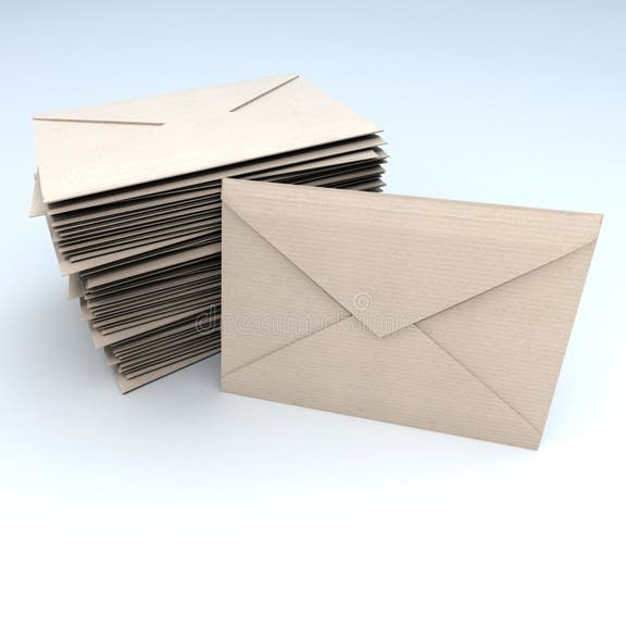 Stack of mail stock illustration. Illustration of post - 20191498