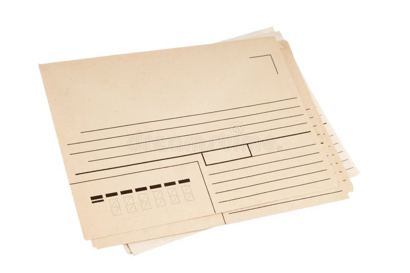 Stack of Mail Envelopes and a Pen Stock Image - Image of open, address ...