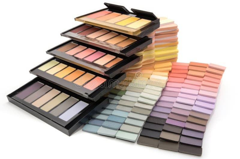 A Stack of Palettes, in a Variety of Shades and Textures Stock Photo ...