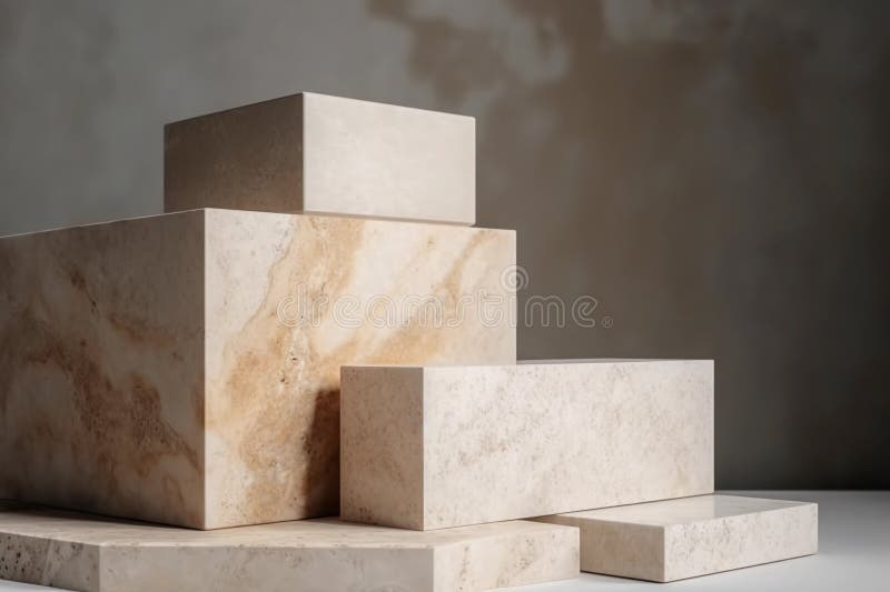 A Stack of Marble Boxes with the Word Marble on the Top. AI Generation ...