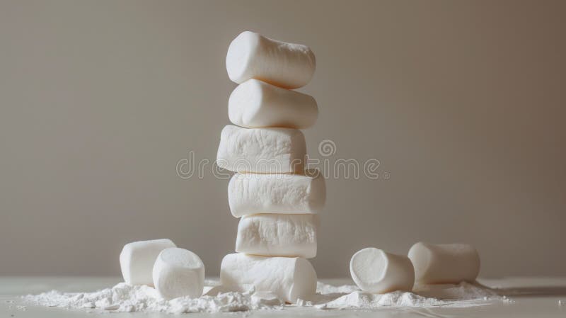 Stack of Marshmallows stock photo. Image of abstract - 321701486