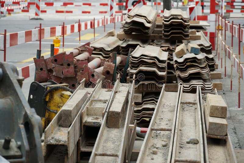 Security Barriers stock image. Image of building, working - 139273839