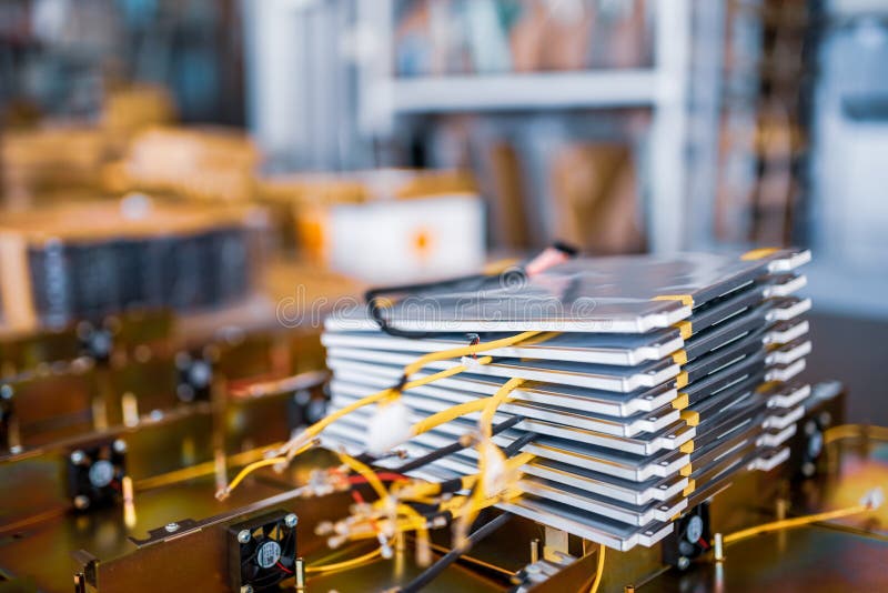 Stack of Matrix for TFT Displays and Details in Workshop Stock Image ...