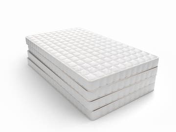 Stack of Mattresses Isolated on White Background Stock Illustration ...