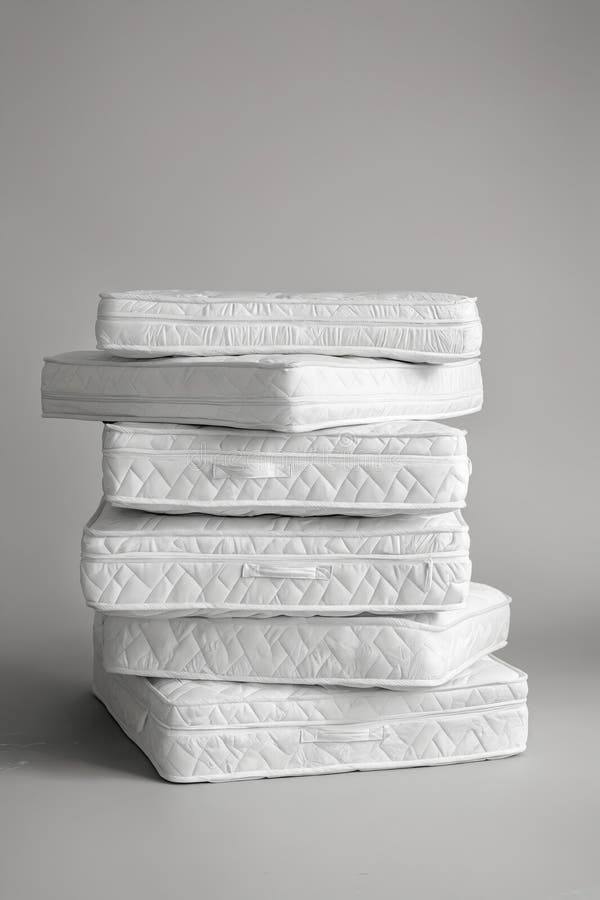 Mattresses Stacked stock photo. Image of mattresses, textile - 3525524