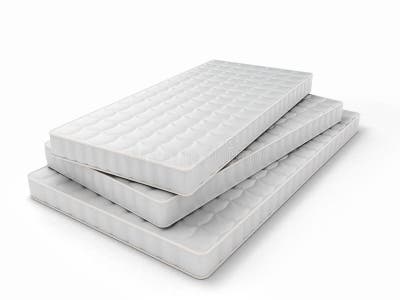 Stack of Mattresses of Various Sizes Isolated on White Background Stock ...