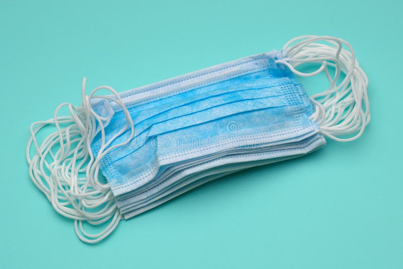 Stack of Medical Mask for Protection Against Influenza Virus Stock ...