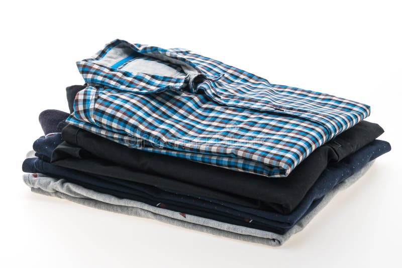 Stack of men shirt stock image. Image of clothes, studio - 78898695