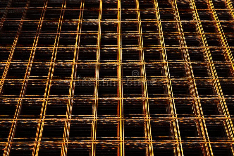 Stack of Metal Framework for Concrete Monolithic Structure. Stock Image ...