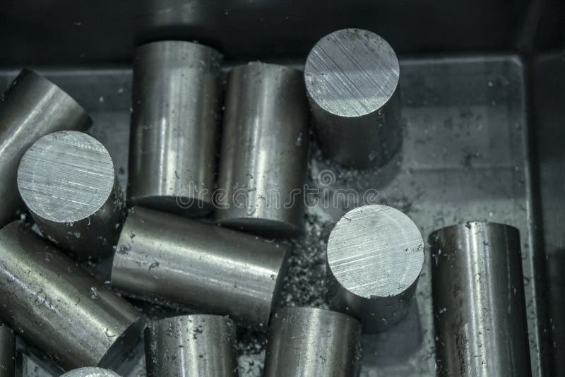 The Stack of the Metal Ingot in the Container Box. Stock Photo - Image ...