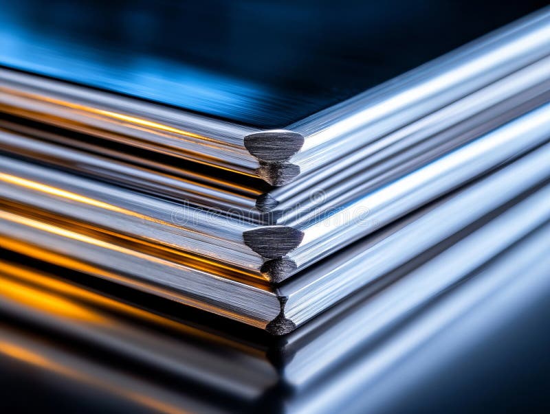 A Stack of Metal Rods Stacked on Top of Each Other Stock Photo - Image ...