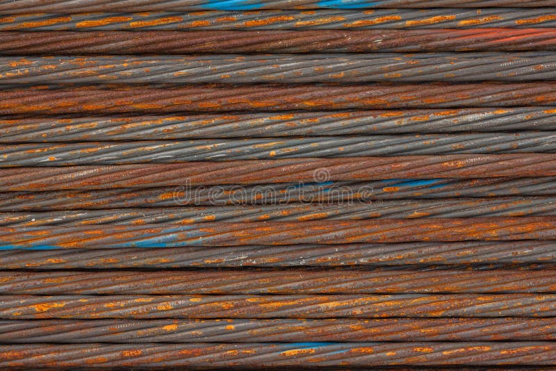 Stack of the Metal Rusty or Steel Rod Stock Photo - Image of metal ...