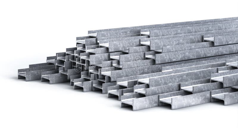 Stack of Metal Steel H Beam for Construction Industry Stock ...