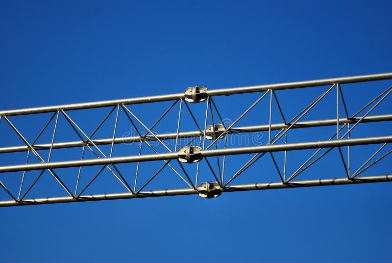 Stack of Metal Trusses for Mounting the Stage Stock Photo - Image of ...