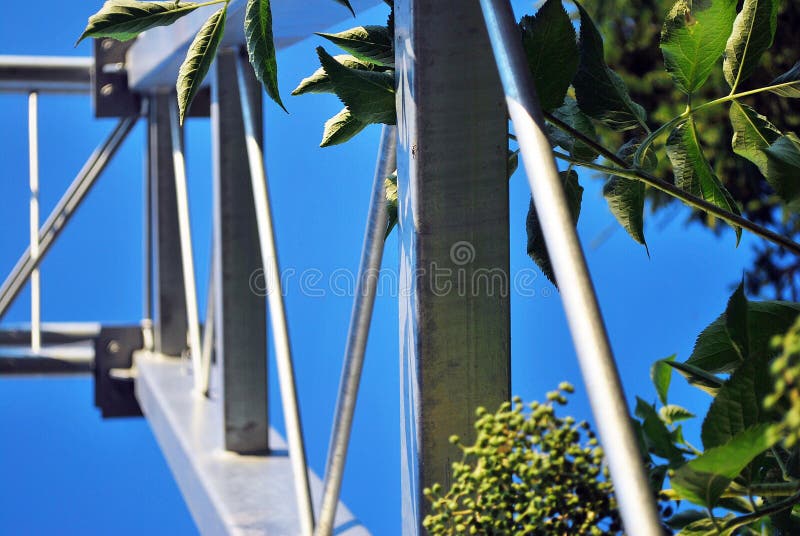 Stack of Metal Trusses for Mounting the Stage Stock Photo - Image of ...