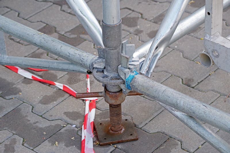 Stack of Metal Trusses for Mounting the Stage Stock Image - Image of ...