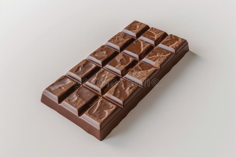 Stack of Milk Chocolate Bars on White Surface. Neural Network AI ...