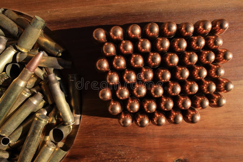 A stack of 9mm stock image. Image of loose, bullets - 186896099