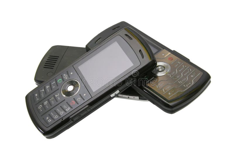 Stack of cell phones stock photo. Image of stack, telephone - 16635812
