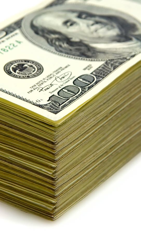 Stacks of Money stock photo. Image of barter, american - 1447356