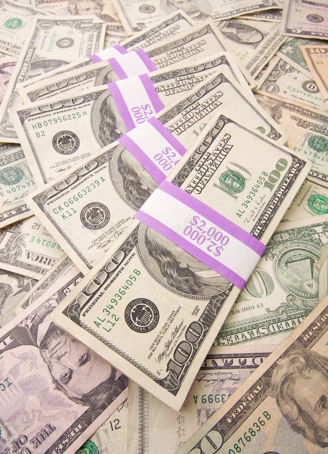 Stack of Money stock image. Image of black, banking, american - 7136661