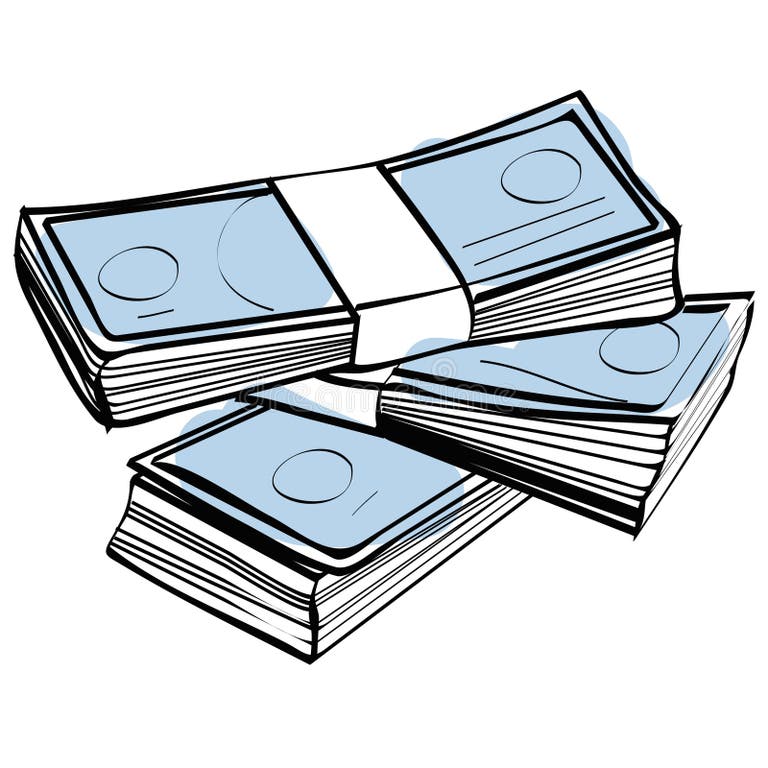 Stack of money vector stock vector. Illustration of background - 8493865