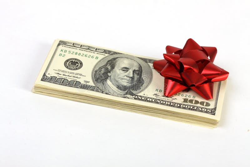 Money for gift stock photo. Image of wealth, present, retirement - 8455562