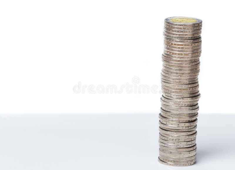 Stack money, coins stock image. Image of coins, savings - 92250015