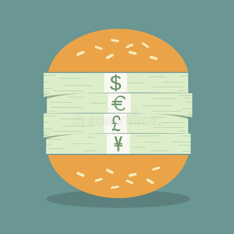 Stack Money Currency Concept Vector Stock Vector - Illustration of ...