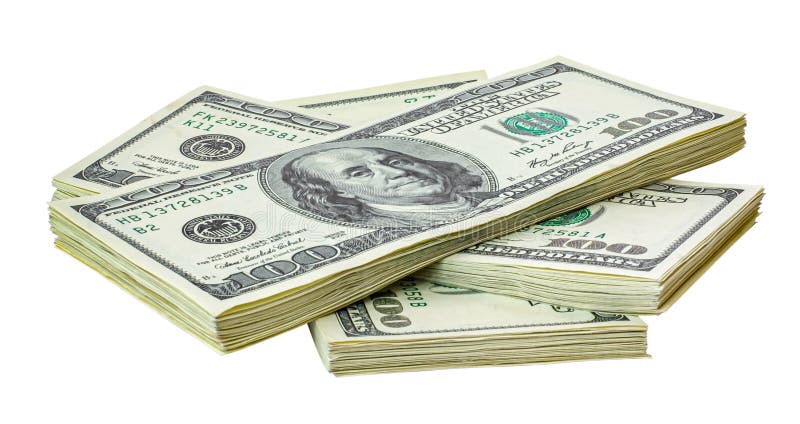 Stack of Money Dollar Isolated. Png Transparent Stock Image - Image of ...