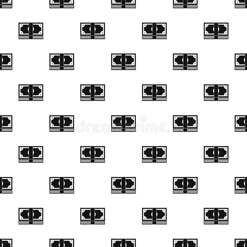 Stack of Money Pattern, Simple Style Stock Vector - Illustration of ...