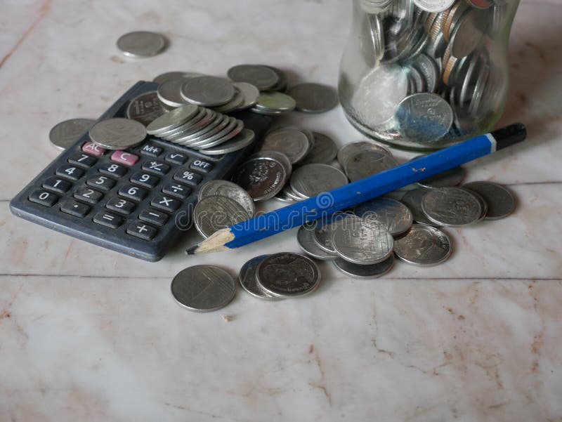 Stack of Money, Rows of Coins for Finance Stock Photo - Image of ...