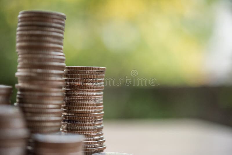 Stack of money,save money stock photo. Image of golden - 163993152