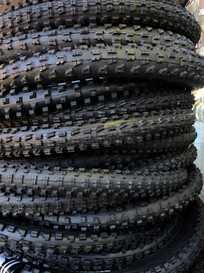 Pile Used Mountain Bike Tires Stock Photos - Free & Royalty-Free Stock ...