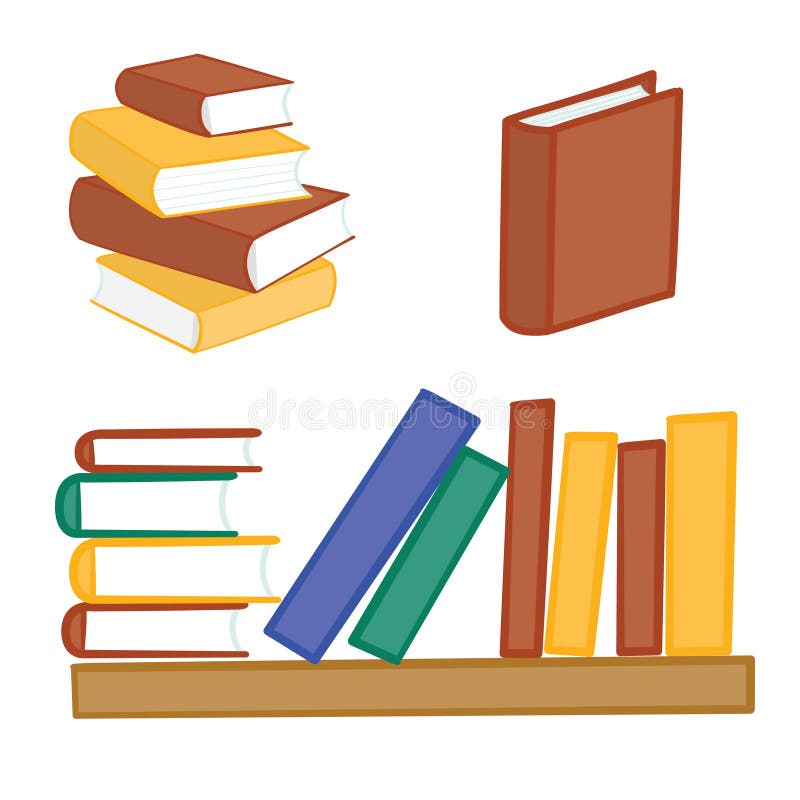 Stack of Multi Colored Books Stock Vector - Illustration of college ...