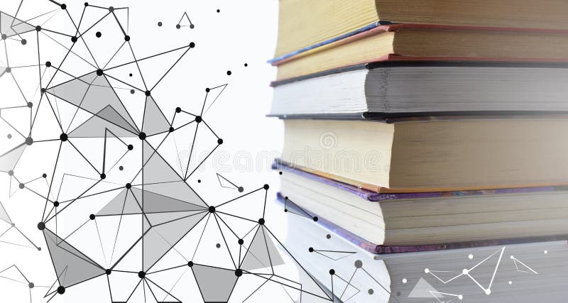 Stack of Multicolored Books. Old Textbooks Stacked on Each Other ...