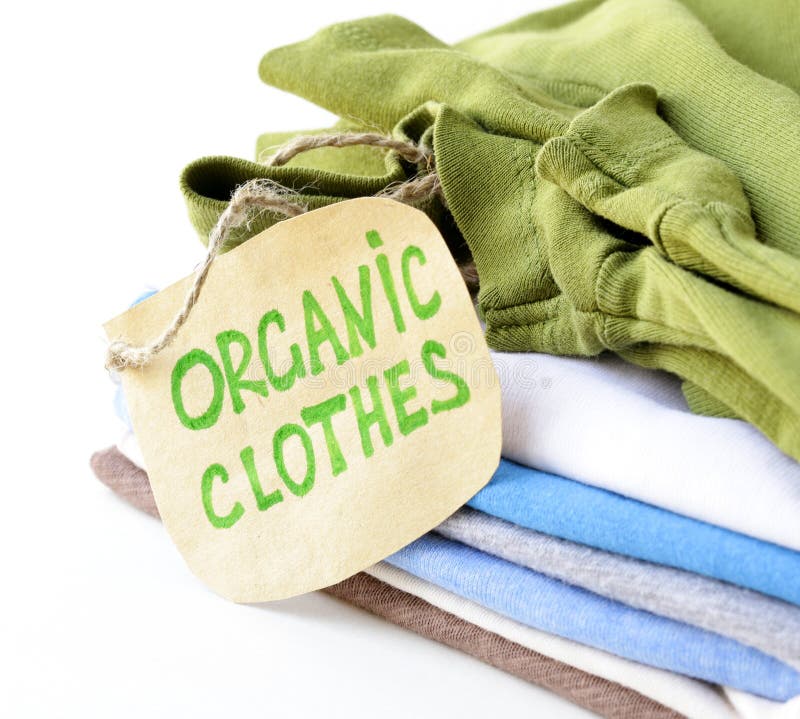 Stack of Multicolored Clothing Organic Label Stock Photo - Image of ...