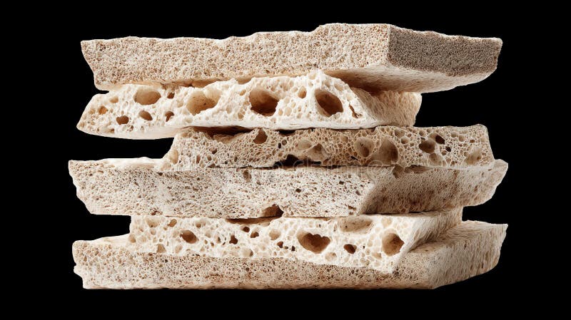 Stack of Mycelium Insulation Panels on Transparent Background Stock ...