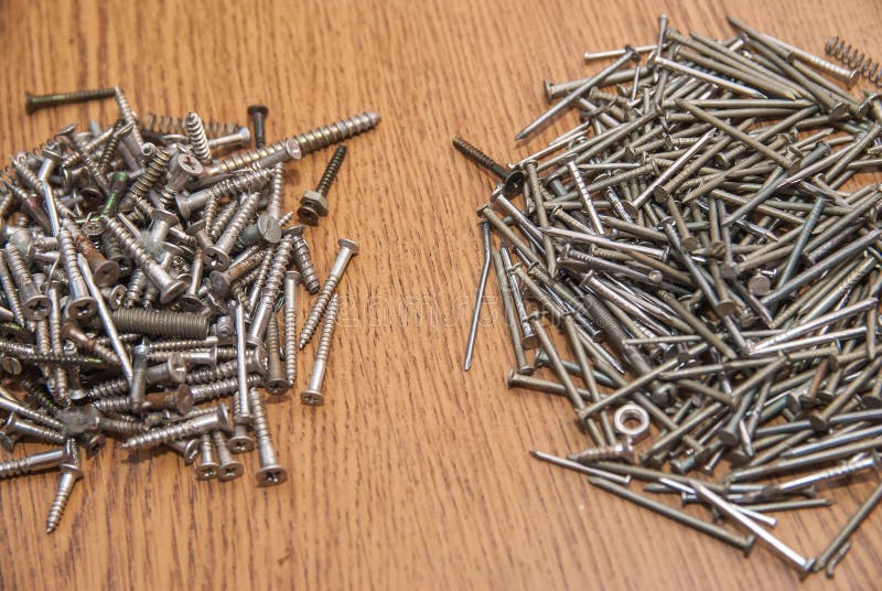 Stack of Nails stock photo. Image of group, labor, gray - 55028312