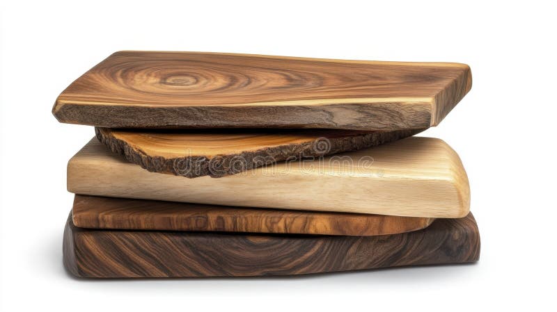 Stack of Natural Laminated Veneer Lumber Planks on White Background ...