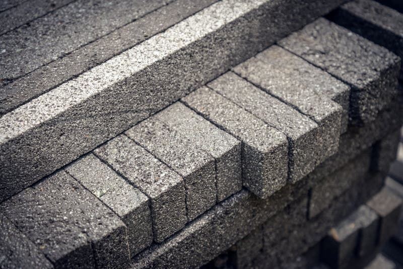 Stack of Natural Stone Bricks Stock Image - Image of brick, masonry ...