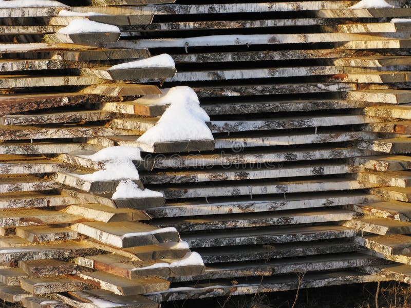 Stack of Natural Wooden Boards Stock Image - Image of board, textured ...