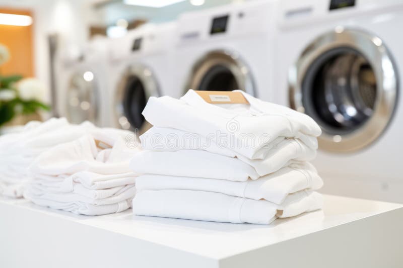 Stack of Neatly Folded Towels Sitting on Top of Counter. Perfect for ...