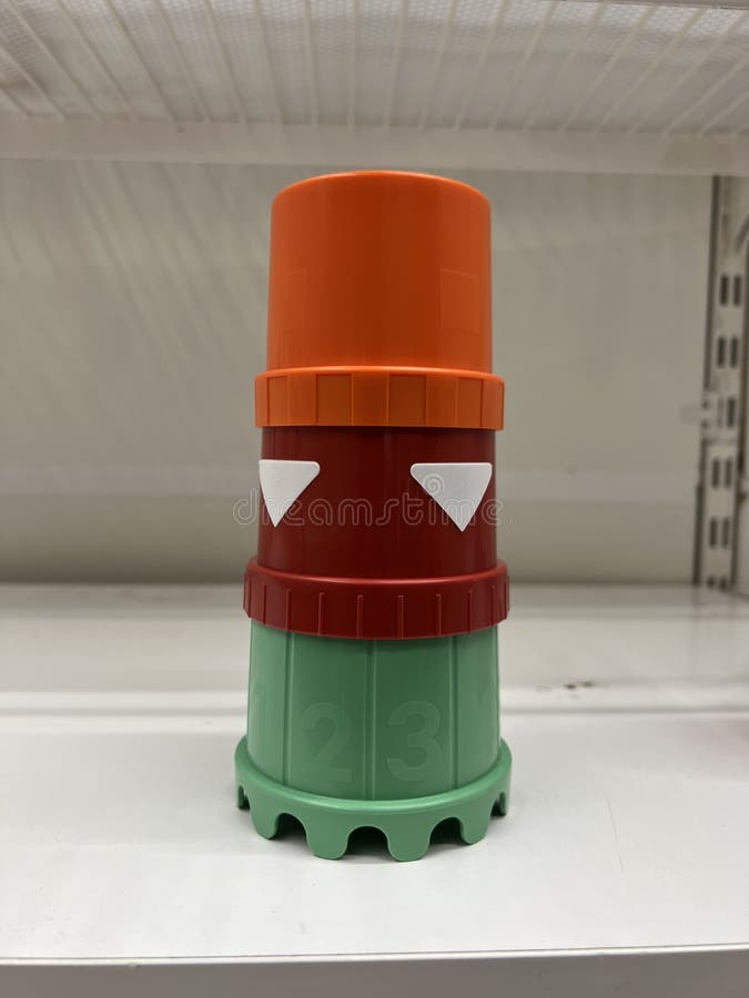 Stack and nest cups set stock image. Image of nest, developmental ...