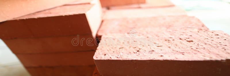 Stack of new bricks stock photo. Image of brickwork - 184632198