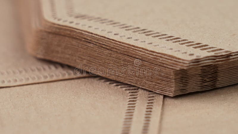 A Stack of New Brown Paper Filter Bags for Brewing Coffee. Stock Video ...