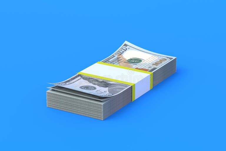 Stack of New Dollar Banknotes. Economic Indicators. Statistical Data ...