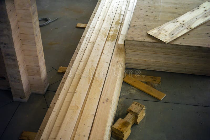 Lumber for renovation stock photo. Image of lumber, indoor - 256115868